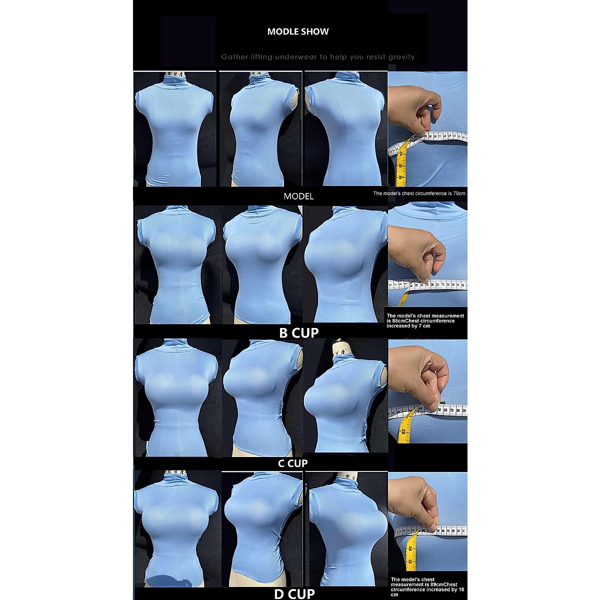 BIMEI Bra Inserts Pads A Pair for Sports Bras, Women's Push Up Bra Inserts Breast Enhancer Cups (Beige, C Cup)