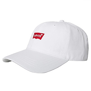 Levi's Men's Classic Baseball Hat with Logo, White, One Size