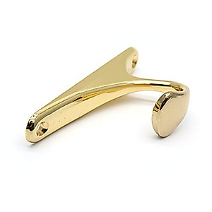 Rannb Gold Hooks Single Coat Hooks Wall Mounted Single Hook - 6pcs