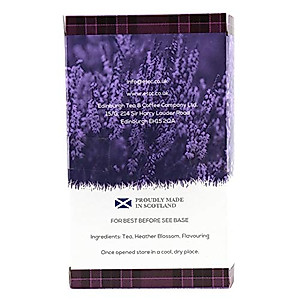 Edinburgh Tea and Coffee Company Scottish Heather Infused Black Tea, 25 Count Envelope/Tag Teabags