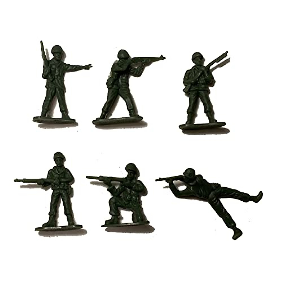 Army Men Action Figures - Green/Tan - 35 pcs