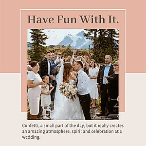 RainbowPana 50 Pack Wedding Confetti | Dried Flower Petals, Jasmine Buds | Biodegradable Flower Petals for Weddings, Wedding Confetti, Dried Flower Confetti | Wedding Send Off, Exit, Tosses