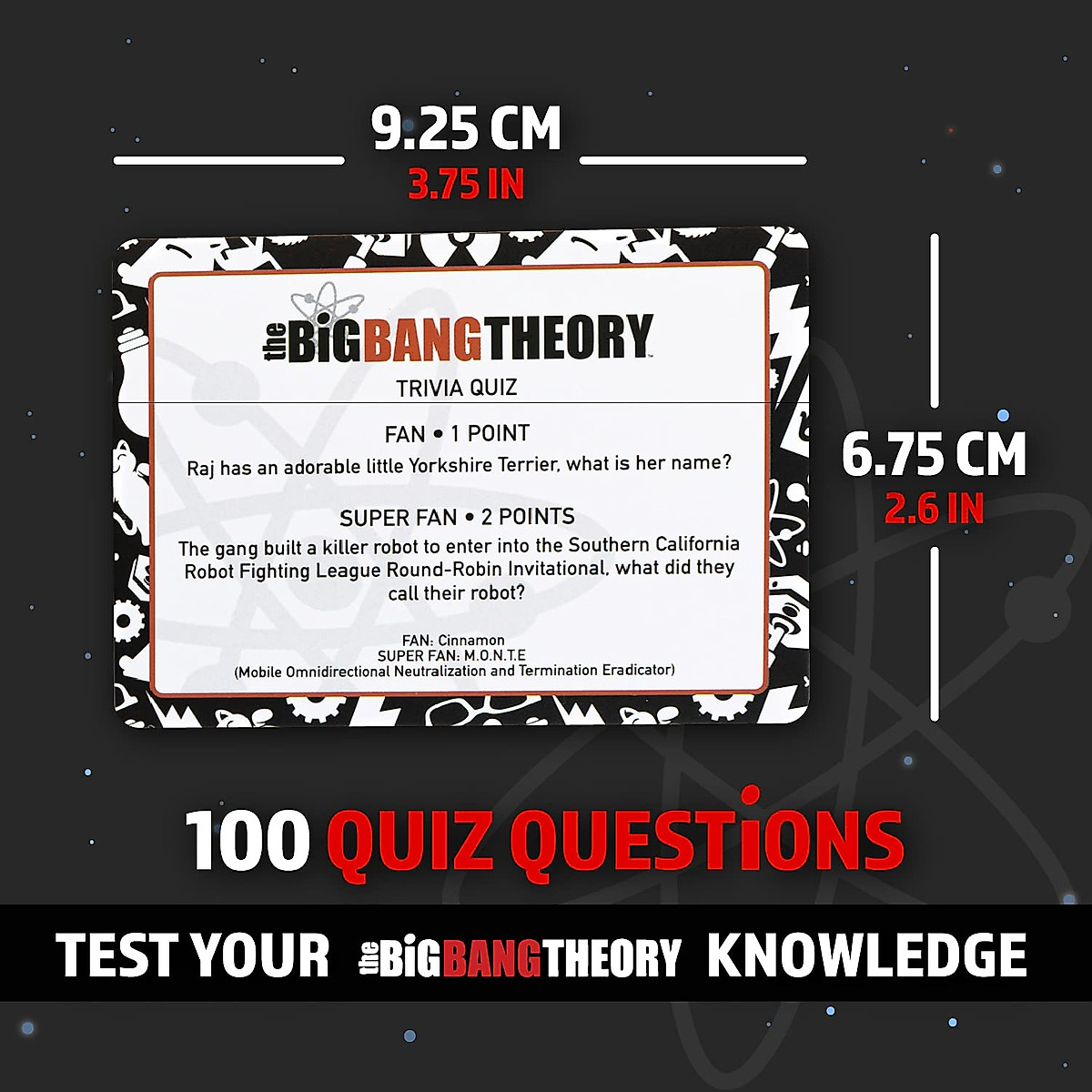 Paladone Big Bang Theory Trivia Quiz - 100 Questions - Officially Licensed Merchandise