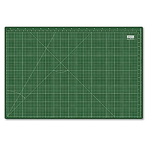 PVC A1 Cutting Mat - A1 5 Layers PVC (36L x 24W Inch) (900 x 600 mm), Colorful Self Healing Cutting Mat Craft Fabric Quilting Sewing Scrapbooking One Sided Art Project (Set of 1) UESTA (Green)