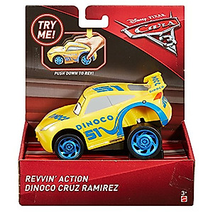 Disney Pixar Cars 3 Revvin' Action Dinoco Cruz Ramirez Vehicle