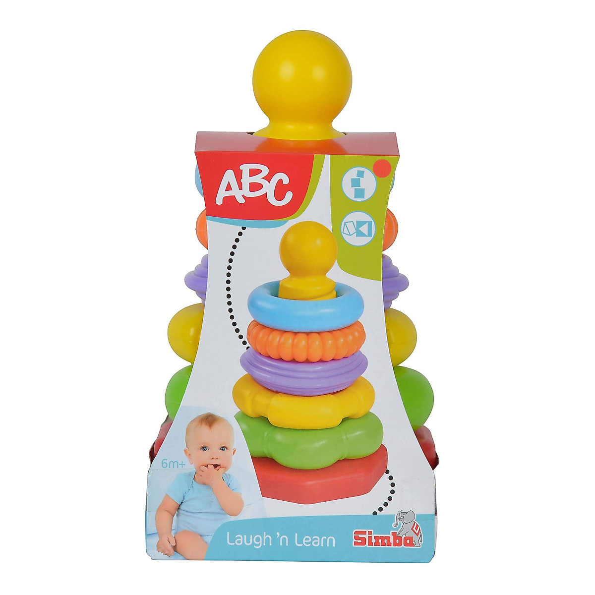 Simba 104018158 "ABCW Stacking Ring Pyramid