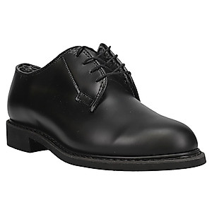 Bates Women's Leather Uniform Oxford Shoes Black 10.5 W