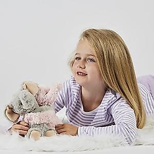 Warmies Hugs Elephants Soft Toys Grey and Pink, 0.53 kg, Hug-ELE-1