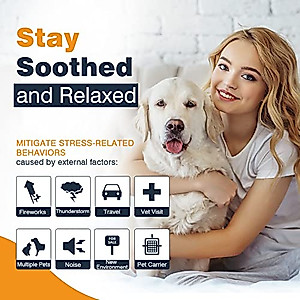 3 Packs Calming Collar for Dogs, Anxiety Relief Pheromone Calming Collars Up to 60 Days Efficient Relieve Stress&Relax for Small Medium Large Dog Comfortable Collar Breakaway Design Gray 25 Inches