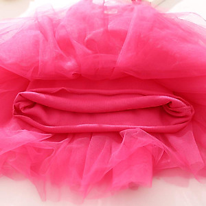 ZINPRETTY Toddler Dress Baby Girls Tutu Playwear Sleeveless Birthday Party Outfit Infant Tulle Sundress Knee Length 3-4T Rose