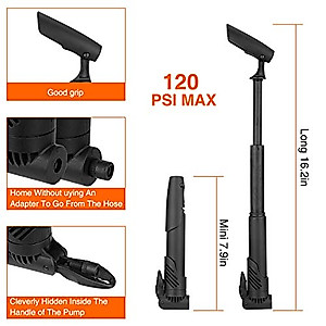 Bicycle Repair Bag & Bicycle Tire Pump, Home Bike Tool Portable Patches Fixes, Fixe, Inflator, Maintenance for Camping Travel Essentials Tool Bag Bike Repair Tool Kit Safety Emergency All in One Tool