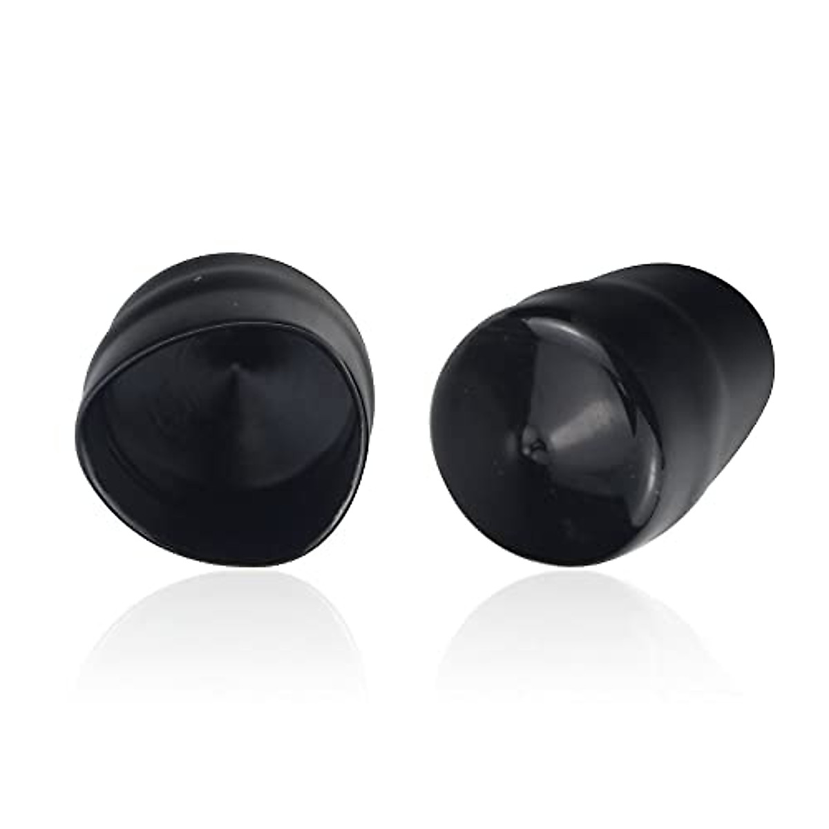 KINTLE 532104757 Rubber Wheel Axle Hub Caps Compatible with Husqvarna Huskee Poulan Crafstman Ryobi Roper Lawn Mower, Tractor, Snow Blower, Replaces 532175039 104757X 104757X428 175039 2118R (Black)