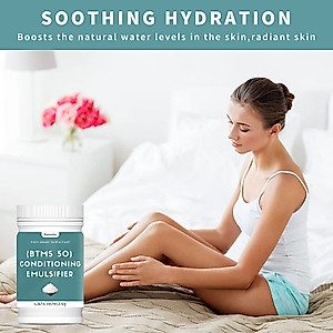 16 oz BTMS 50 Conditioning Emulsifier for Making Leave-in Conditioner, Premium BTMS 50 Conditioning Emulsifier Granules, Higher Activity than BTMS 25, Suitable for Making Lotions, Shampoos and More