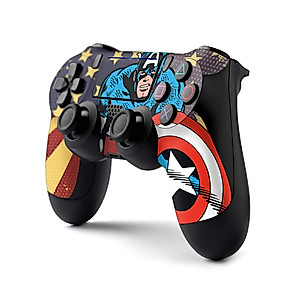 Controller Gear Marvel Comics - Captain America - Stars and Stripes - PS4 Controller Skin (Controller Sold Separately) - PlayStation 4
