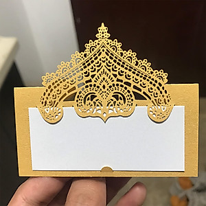 QI XIN 100Pcs Place Cards for Table Setting Decor Name Cards Tend Cards for Wedding Banquets Dinner Parties Bridal Shower