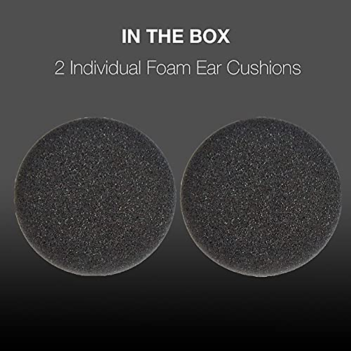 Global Teck Foam Cushion Replacement Kit for Jabra Evolve 20/30/40/65, 2pc Ear Cushions #GTW 6500-02