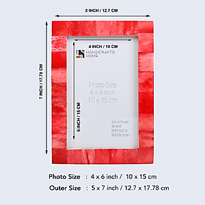 Handicrafts Home 4x6 Picture Frames Pack of 2 – Classic Collection Handcrafted Photo Frames, Perfect for Wall & Tabletop Display, Ideal Home Decor Gift