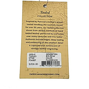 Patricia Nash Leather Bolsena Top Zip Tote