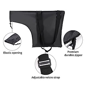 Leaf Blower Shoulder Bag, Leaf Blower Vacuum Bag with Shoulder Strap,Outdoor Garden Leaf Blower Bag Set for Most Leaf Blower(Black)