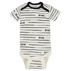 Onesies Brand Baby Boy's 8-Pack Short Sleeve Mix & Match Bodysuits, Dangerously Cute Tiger, 3-6 Months
