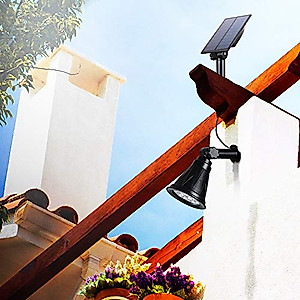 T-Sun Color Changing Solar Spotlights, 7 LED Seperate Solar Landscape Spotlights Auto Solar Garden Lights for Trees, Pond, Yard, Driveway, Pool Area(Colorful-2 Pack)