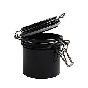 Mekupeu Eyelash Glue Storage Tank Individual Adhesive Stand Activated Carbon Cylinder Jar Sealed Container Lash Extension Tool, Black, 1PCS