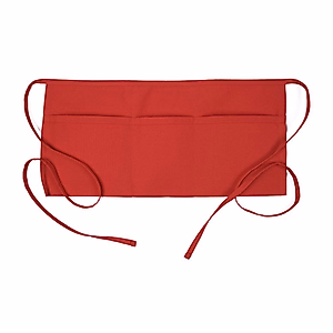 FAME Delta Plus Original 3 Pocket Waist Apron - F9 -Red (WFA18133RE)