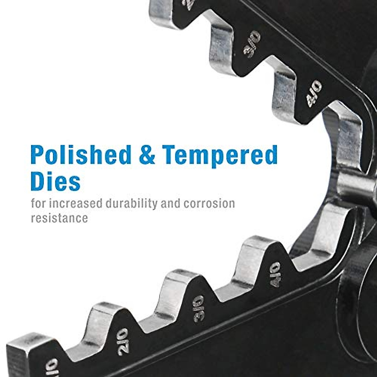 iCrimp Battery Cable Lug Terminal Crimping Tool, for 1/0, 2/0, 3/0, 4/0 Gauge, Battery Cable End, Heavy Duty Lug, Copper Wire Lug Crimper