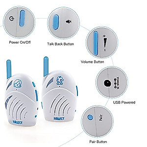 Audio Baby Monitor Intercom walkie-Talkie Two-Way Portable USB Charging