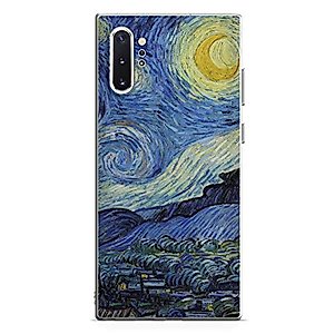 Inspired Cases - 3D Textured Galaxy Note 10 Plus Case - Rubber Bumper Cover - Protective Phone Case for Samsung Galaxy Note 10 Plus - Vincent Van Gogh - Starry Night