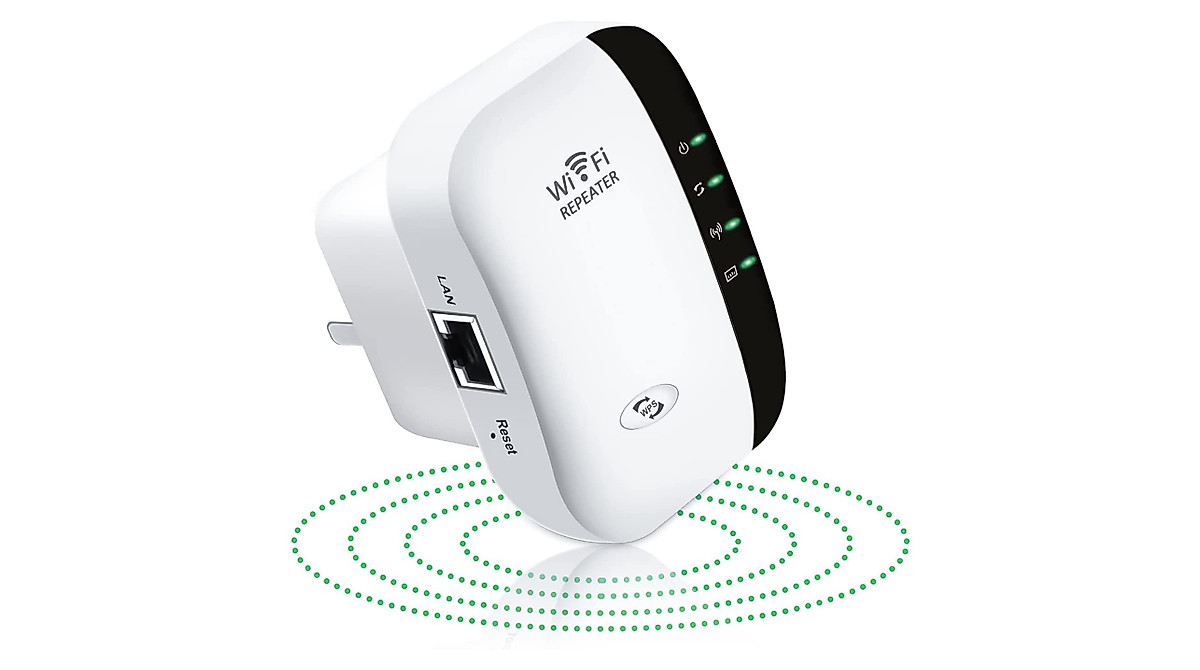 WiFi Extender, Wireless Signal Repeater Booster Up to 6000 sq.ft and 25 ...