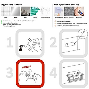 SunnyPoint RustProof Aluminum Wall Mount Shower Caddy Basket Shelf; Adhesive Pad Included (BLACK)