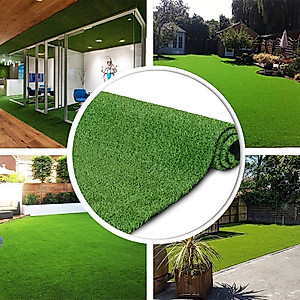 Goasis Lawn Artificial Grass Turf Lawn - 6FTX10FT(60 Square FT) Indoor Outdoor Garden Lawn Landscape Synthetic Grass Mat
