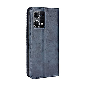 Case for Oppo Reno 7 4G Leather Case,Case for Oppo F21 Pro 4G Case Cover,Case for Oppo Reno7 4G / F21 Pro 4G CPH2363 Case Flip Pu Leather Cover Blue