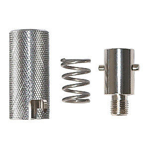 Tram® 217 CB Antenna Quick Disconnect, 3/8 in. x 24 Thread Mounting, Chrome Plated Brass, Silver