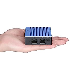 Micro Firewall Appliance, OpenWRT, CentOS8.3, VPN, Router PC, ARM RK3399, HUNSN RH04, LAN TX RX 935Mbps, WAN, USB-C 5V, TF Card Slot, 2 x USB3.0, 4G RAM, 16G EMMC
