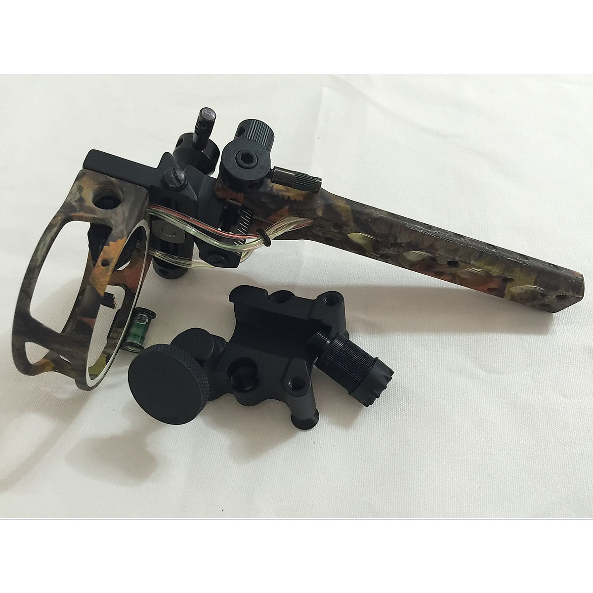 JIEXI HWYP Archery Sights Compound Bow Sights 5 Pins Bow Sights 0.019" Micro Adjust Pack of 1 (camo)