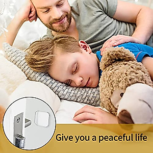 QOOSIKICC 12 Pcs Door Stoppers Wall Protector, Door Knob Wall Shield, Clear Round Silicone Door Handle Bumpers, Reusable Self Adhesive Door Stops Shock Absorbent for Doors Knobs Handles Wall (Square)