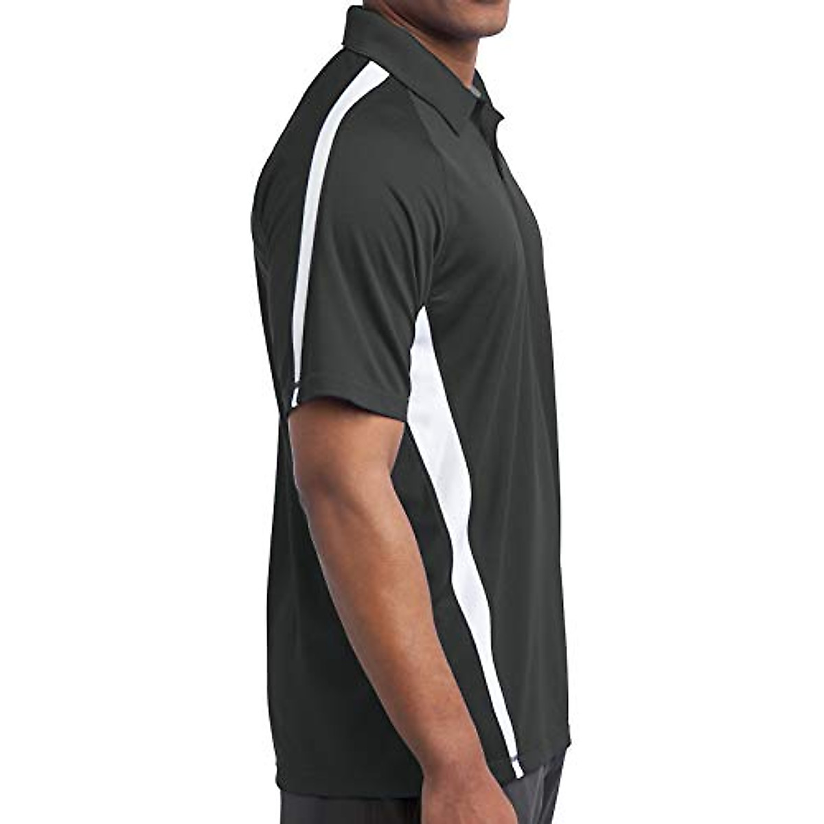 Ford Shelby Cobra Pocket Print Colorblock Polo, Iron White Large