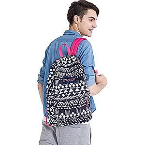 JanSport Unisex SuperBreak Black Geo Graphic One Size