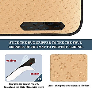 Sparkle Glitter Gold Area Rugs Round 3ft Washable Fantasy Shiny Doormat Soft Non Slip Absorbent Floor Mat Carpet Yoga Rug for Living Room Entryway Bedroom Home Decor