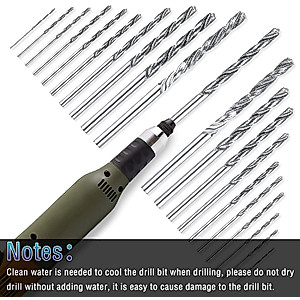 Bettomshin 10Pcs Diamond Drill Bit, 1mm Diamond Twist Drill Bit Set for Drilling Stone Jewelry Sea Glass Beach Shells Gemstones