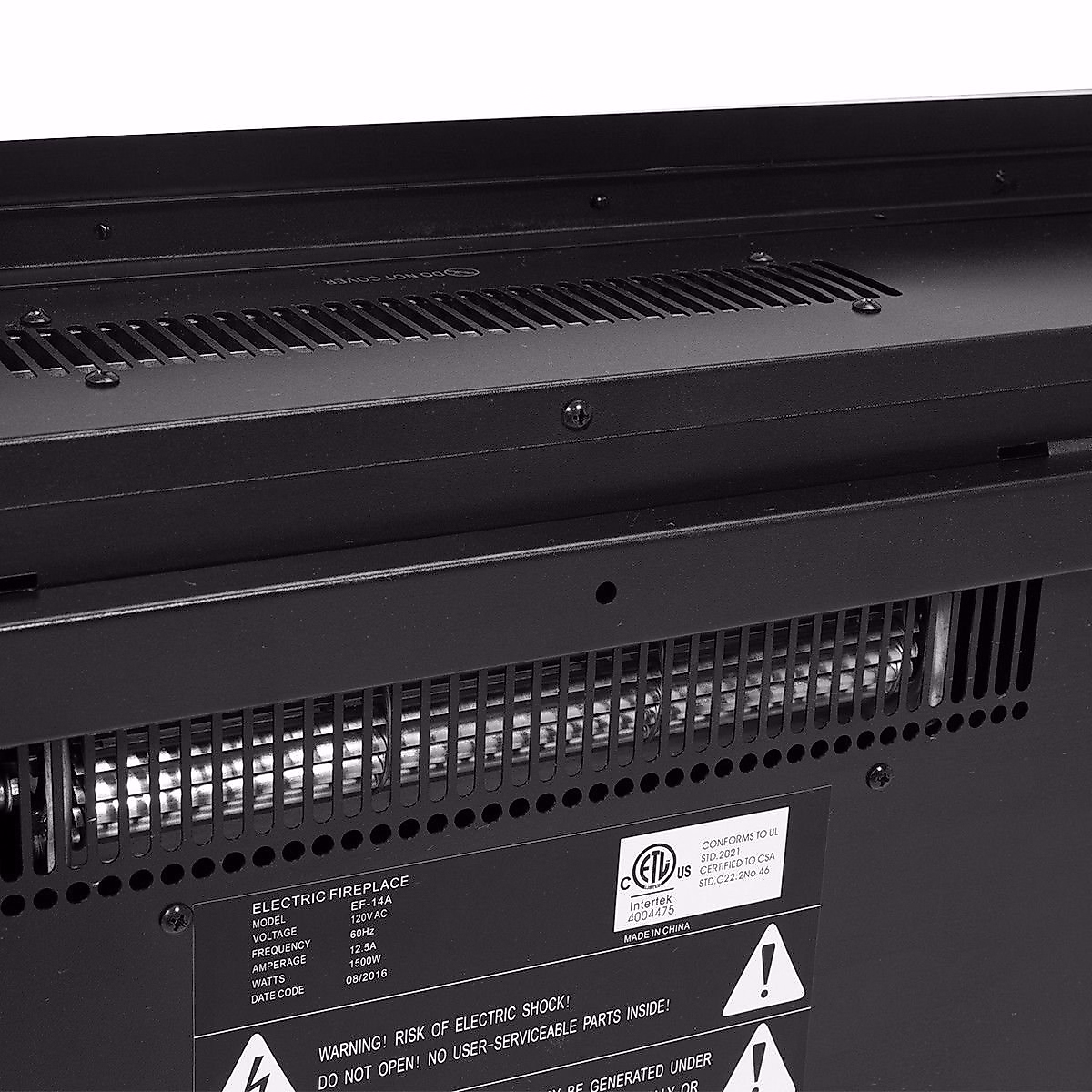 XtremepowerUS 50 inch 1500W Electric Insert Fireplace Recessed w/Remote Control Wall Mounted Recessed Multicolor Flame Space Heater Wall Firebox