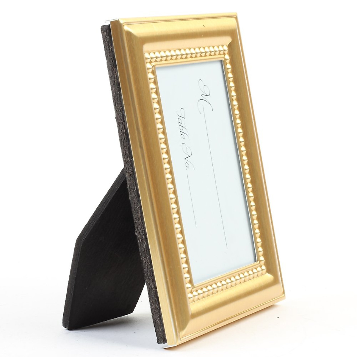 Koyal Wholesale 24 Pack Gold Beaded Mini Gold Picture Frames, Beaded Place Card Holder, Vintage Mini Picture Frames Wedding Favors, 3x4 Inch Size