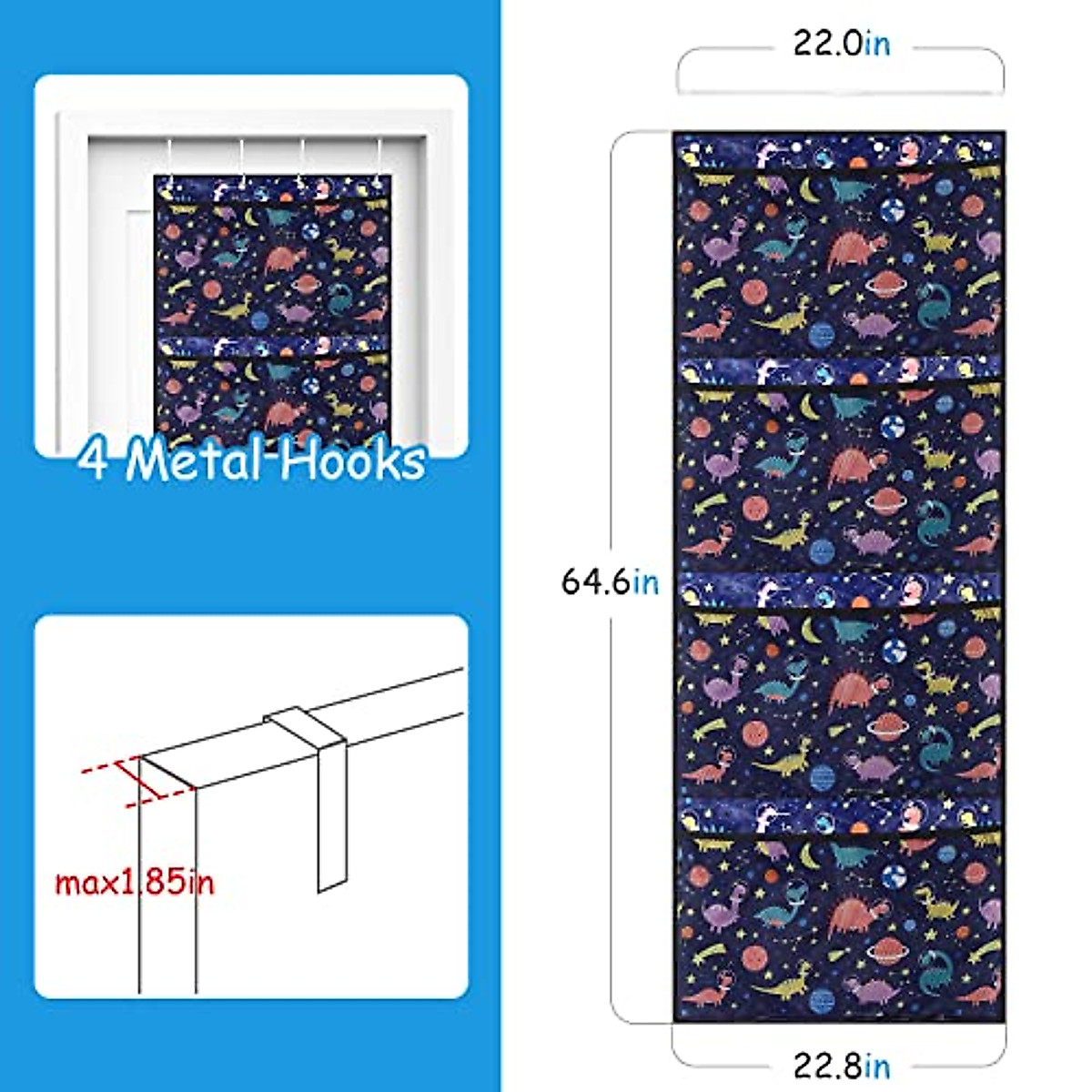 ywduoying Stuffed Animal Toy Storage Organizer Bin Hanging Organizer Hammock Over The Door Big Bean Bag Storage Mesh Net Giant Pockets For Boy Room Bathroom Closet for mother