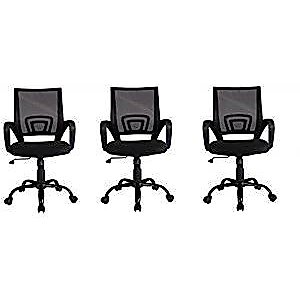 Mid Back Mesh Ergonomic Computer Desk Office Chair,3 pack