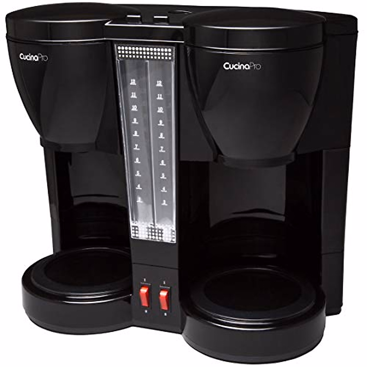 CucinaPro Double Coffee Brewer Station - Dual Coffee Maker Brews two 12-cup Pots, each with Individual Heating Elements