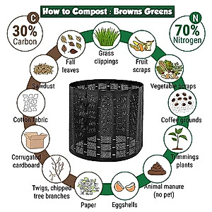 Suttmin 2 Pieces 220 Gallon Compost Bin Outdoor Expandable Plastic Compost Bin Easy Assembling Large Capacity Compost Bin for Home Garden Leaves Fast Creation of Fertile Soil Grounds