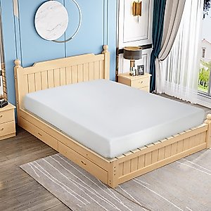 Dkeli Queen Mattress, 8 Inch Gel Memory Foam Mattress for Cool Sleep & Pressure Relief, Medium Firm Bed Mattresses, CertiPUR-US Certified, White