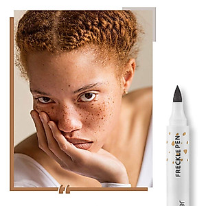 MAEPEOR Freckle Pen Light Brown Natural Freckle Pen Longlasting Waterproof Dot Spot Pen Create Natural Sunkissed Skin (Light Brown)